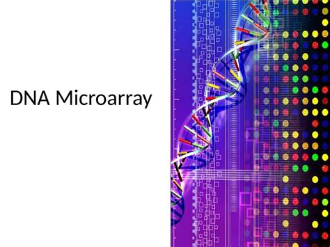 Ppt Microarray Dna Microarray Powerpoint Presentation