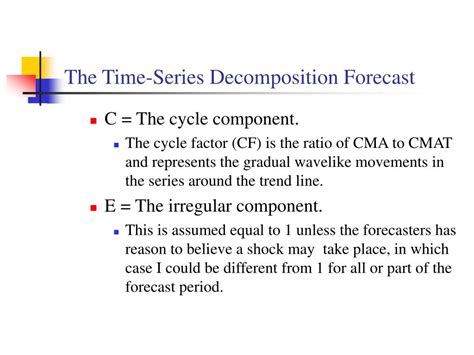 Ppt Time Series Decomposition Additive Model Powerpoint Presentation