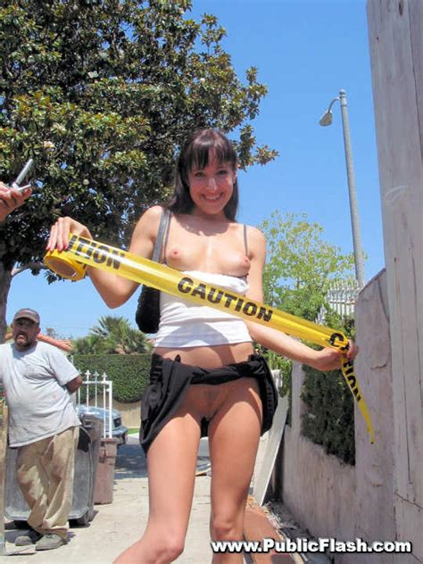 Dumb Leggy Chick Tricked Into Flashing Her Tits And Pink Bits Porn
