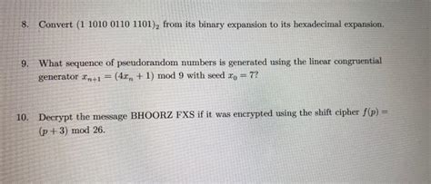 Solved 8 Convert 1 1010 0110 1101 From Its Binary