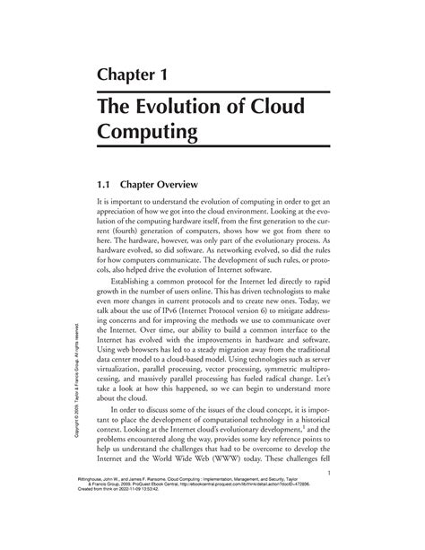 cloud computing implementation management and security 1 chapter 1