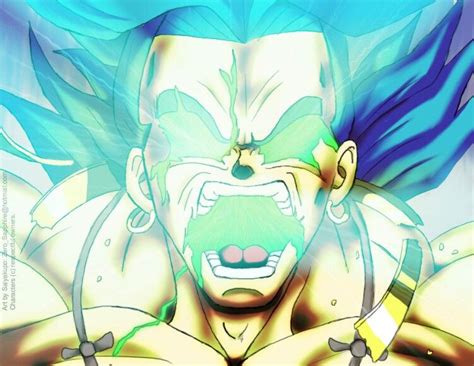 Broly Transforming In To The Legendary Super Saiyan And Breakin Free