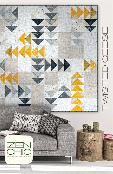 Twisted Triangles Quilt Pattern