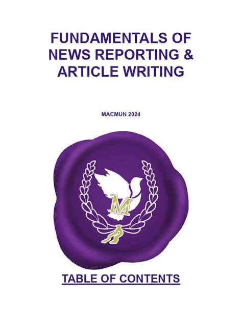 Fundamentals Of News Reporting Pdf News Interview