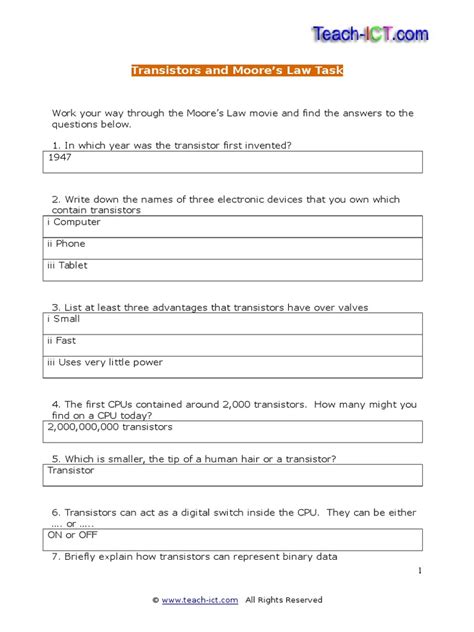 moores law questions pdf