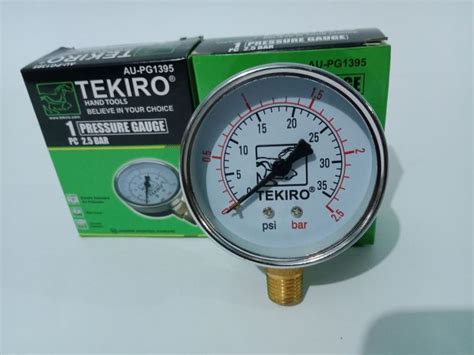 Manometer Preasure Gauge 2 5 Bar Tekiro Lazada Indonesia
