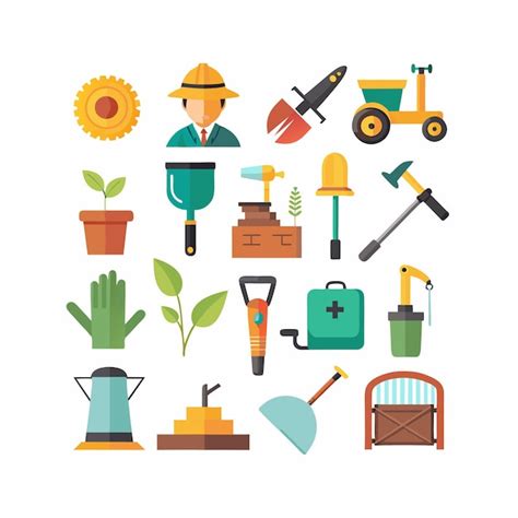 Premium Vector Construction And Tools Icons Set