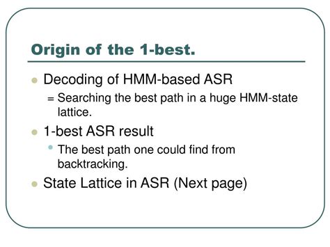 Ppt Coupling Between Asr And Mt In Speech To Speech Translation Powerpoint Presentation Id