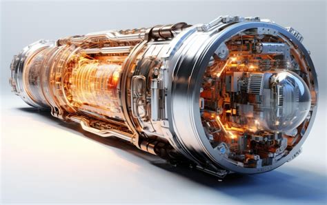 premium ai image attractive particle accelerator isolated on white