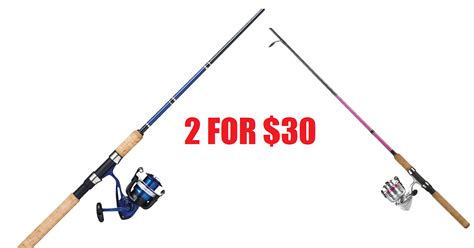 2 Pack Daiwa Samurai X Spinning Fishing Rod and Reel Combo Sets $30 ...