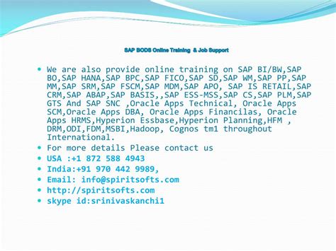 Ppt Sap Bods Online Training Sap Bods Job Support Powerpoint