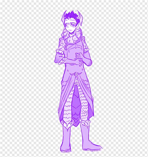 의상 의류 인간 의상 디자인 만화 보라색 겉 옷 바이올렛 공동 만화 의류 복장 Png Pngwing
