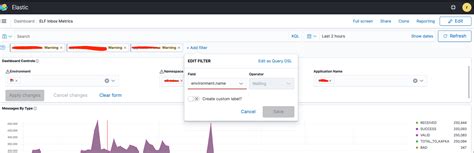I Am Only Able To View The Filters That Are Part Of My Default Index Pattern On My Dashboard