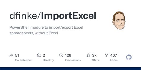 GitHub Dfinke ImportExcel PowerShell Module To Import Export Excel Spreadsheets Without Excel