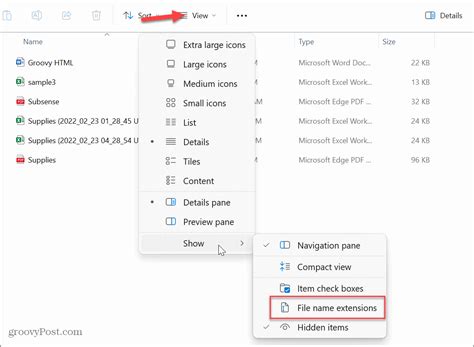 How To Show Or Hide File Extensions On Windows 11