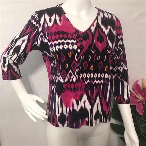 Anne Klein Sport Tops Anne Klein Sport 34 Sleeve Top Sz M E37