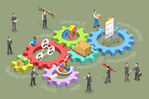 Erp의 3d 아이소메트릭 플랫 벡터 개념 그림 데이터에 대한 스톡 벡터 아트 및 기타 이미지 데이터 산업 0명 Istock