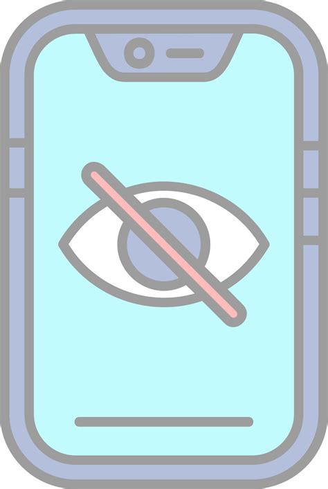 Hide Line Filled Light Icon Vector Art At Vecteezy