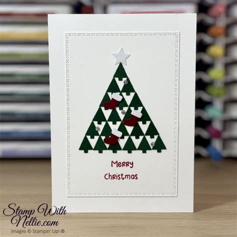 A Little Cheer Tree Card Stamp With Nellie
