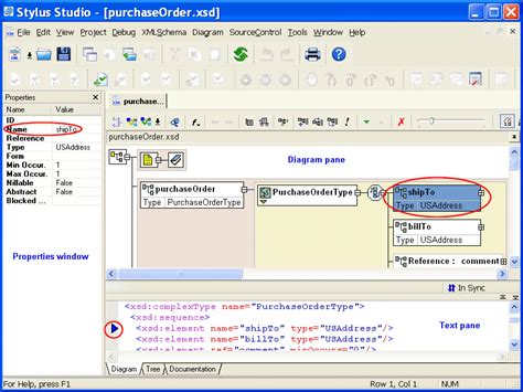 Visual Xml Schema Diagram Editor Design Mode