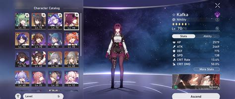 [asia] Level 61 Kafka Black Swan Ruan Mei Huohuo 10 Epicnpc