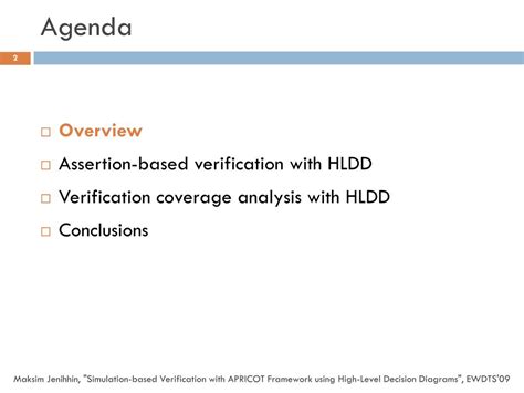 Ppt Simulation Based Verification With Apricot Framework Using High