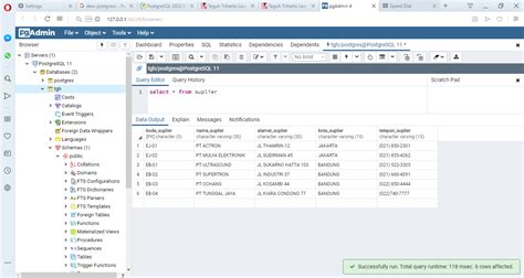 Teguh Triharto Learning Center Study Kasus Praktis Belajar Query Create Insert Table