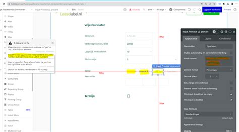 Input Filter Does Not Filter The Number Needed Database Bubble Forum