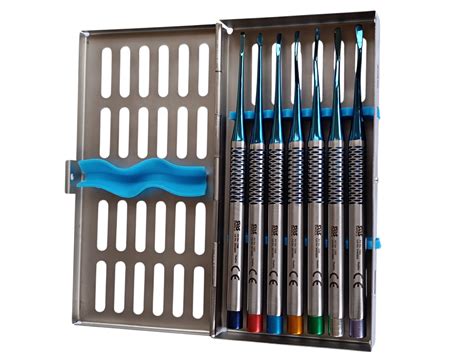Kit Mini Leve Lussatori Dentali Gl1001 86 7 Strumenti In Acciaio Inox