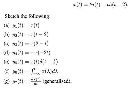 Solved X T Tu T Tu T Sketch The Following A Chegg Com