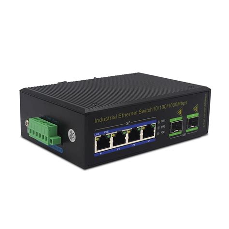 Gigabit 2 Optical 4 Electrical Industrial Grade Poe Switch Qianlue