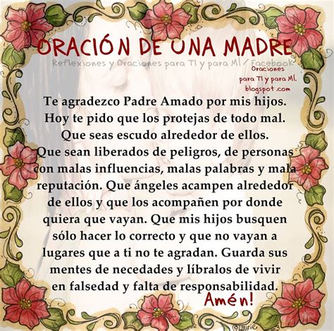Reflexiones Para Ti Y Para M Oraci N De Una Madre