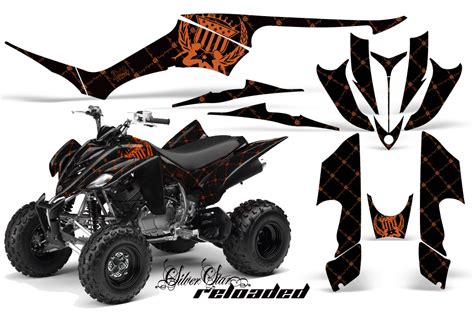 Yamaha Raptor 350 Graphics Reloaded Orange Blackbg 1159 Of 1366