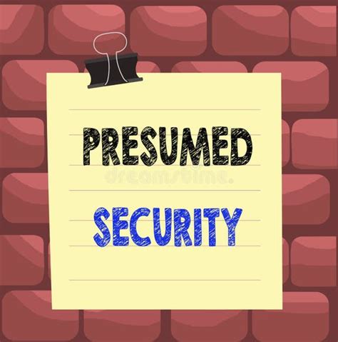 Handwriting Text Presumed Security Concept Meaning System Safe From Attack Due To Attacker