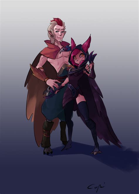 Xayah And Rakan By Capi On Deviantart