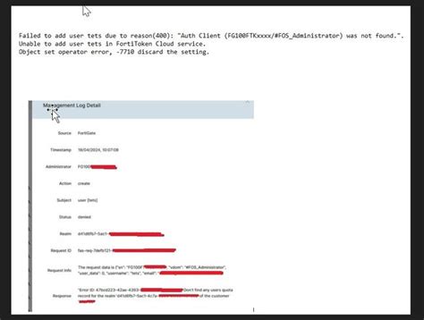 Troubleshooting Tip Unable To Assign Fortitokencl Fortinet Community