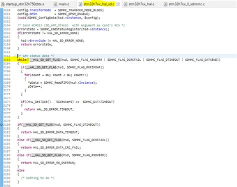 SD Card Mount With FATFS And SDMMC Is Stuck At Fol STMicroelectronics Community