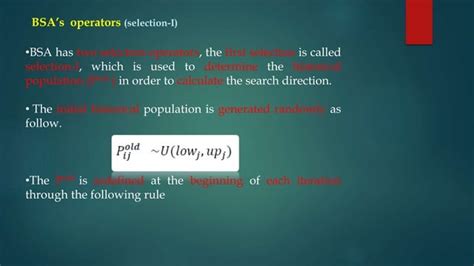 Backtracking Search Optimization Algorithm Bsa Ppt