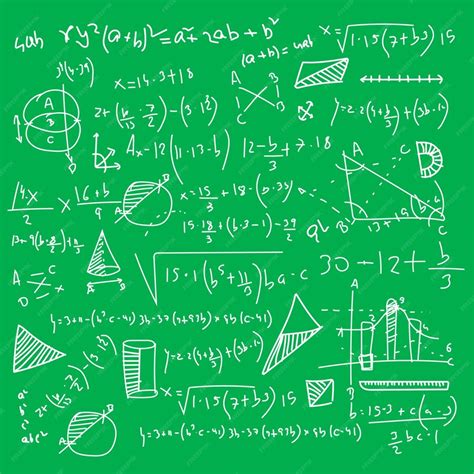 Premium Vector Mathematical Geometric Formulas Abstract Background