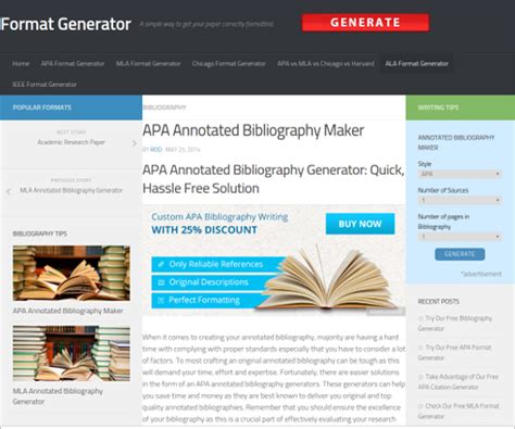 17 Annotated Bibliography Maker Generator Free Example Templates