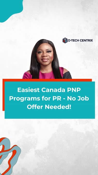 Canada Pnp Programs For Pr No Job Offer Needed D Tech Centrix Inc