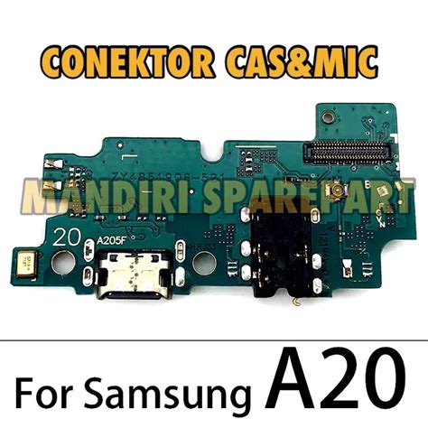 Jual FLEXIBLE KONEKTOR CHARGER CON CAS SAMSUNG A20 A205 FLEXIBEL HF AUDIO JACK MICROPHONE