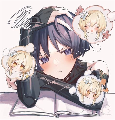 Lumine Scaramouche And Wanderer Genshin Impact Drawn By C Xa Danbooru