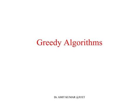 greedy method pdf