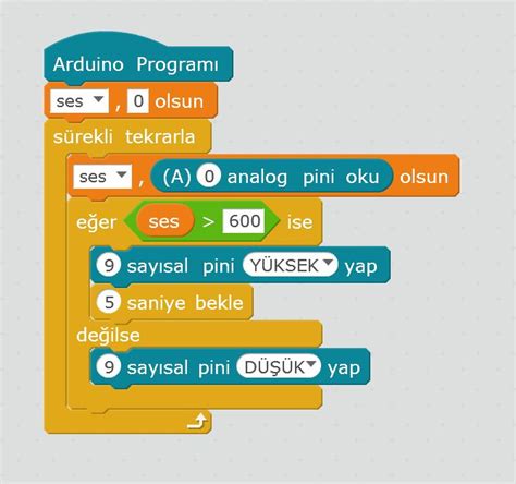 mblok5 ile arduino dersleri ders 12 arduino and mblock ses sensörü ile