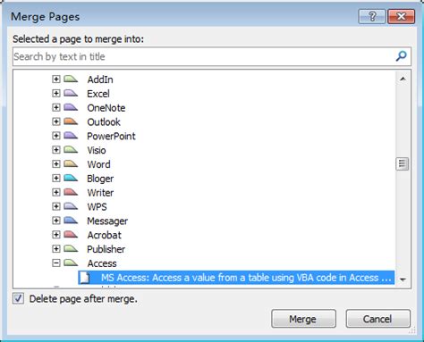 Merge Selected Pages Into Another Page In OneNote Office OneNote Gem Add Ins