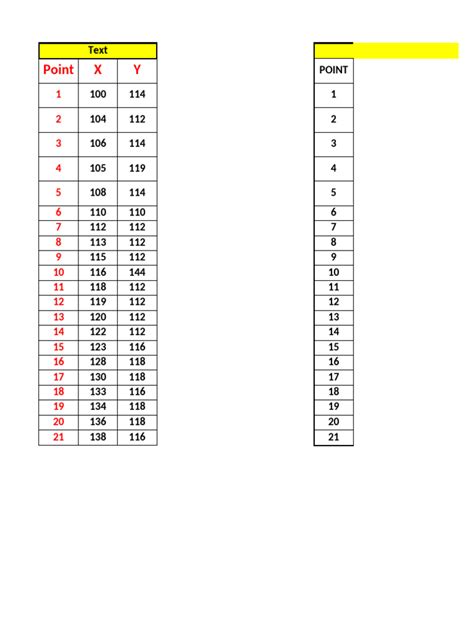 Xy Coordinates Pdf