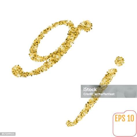 골드 러쉬입니다 골드 알파벳 편지 제이 벡터 골드 알파벳 골든 반짝이 폰트입니다 흰색 바탕에 편지 J입니다 그림자에 대한 스톡 벡터 아트 및 기타 이미지 Istock