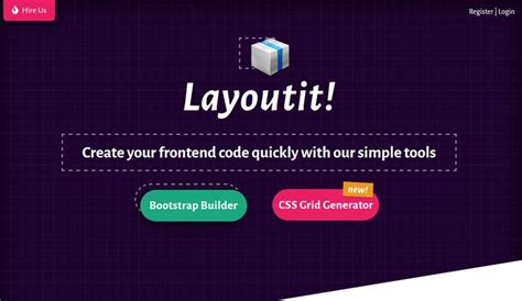 Gerador De Layout Bootstrap E Grid Layout Css Grid Grid Css