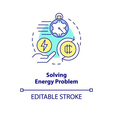Solving Energy Problem Concept Icon Reduce Power Consumption Important Nft Trend Abstract Idea